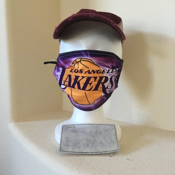LA Lakers Mask | Accessories | La Lakers Face Mask Double Layer With ...